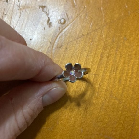 Jewelry | Simple Pink Flower Ring | Poshmark